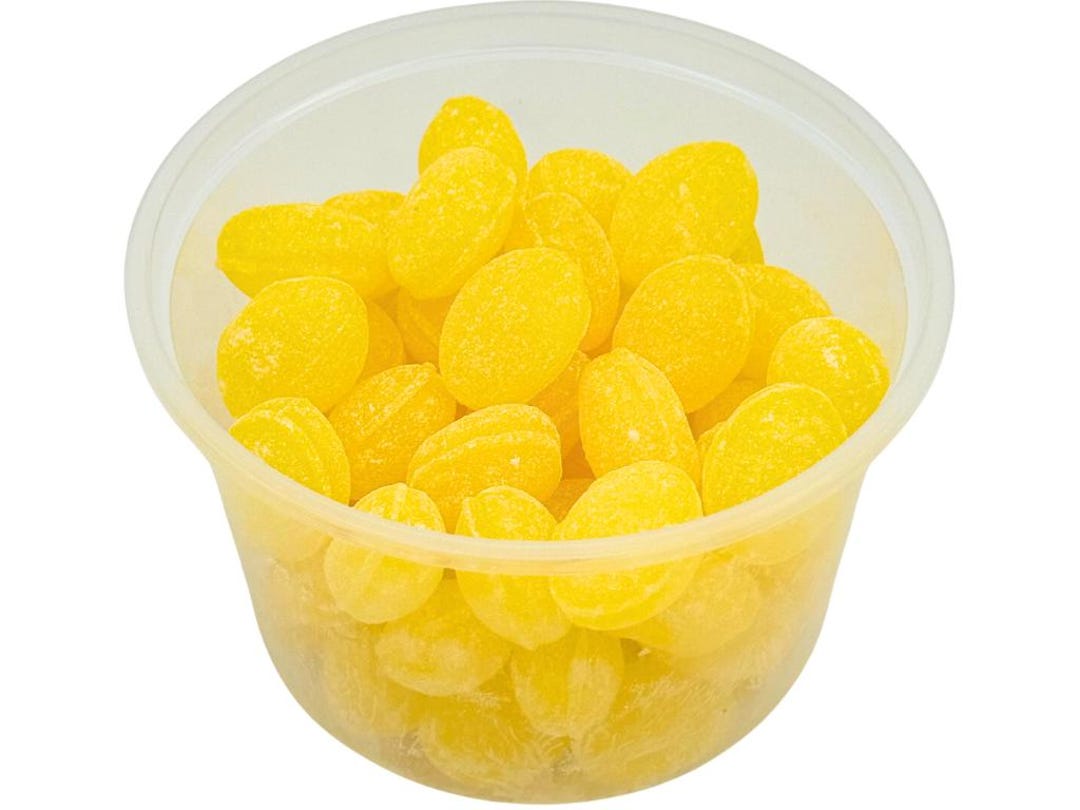Lemon Drops Hard Candy 13.3oz Tin, Sanded Citrus Candy, Classic Sweet ...