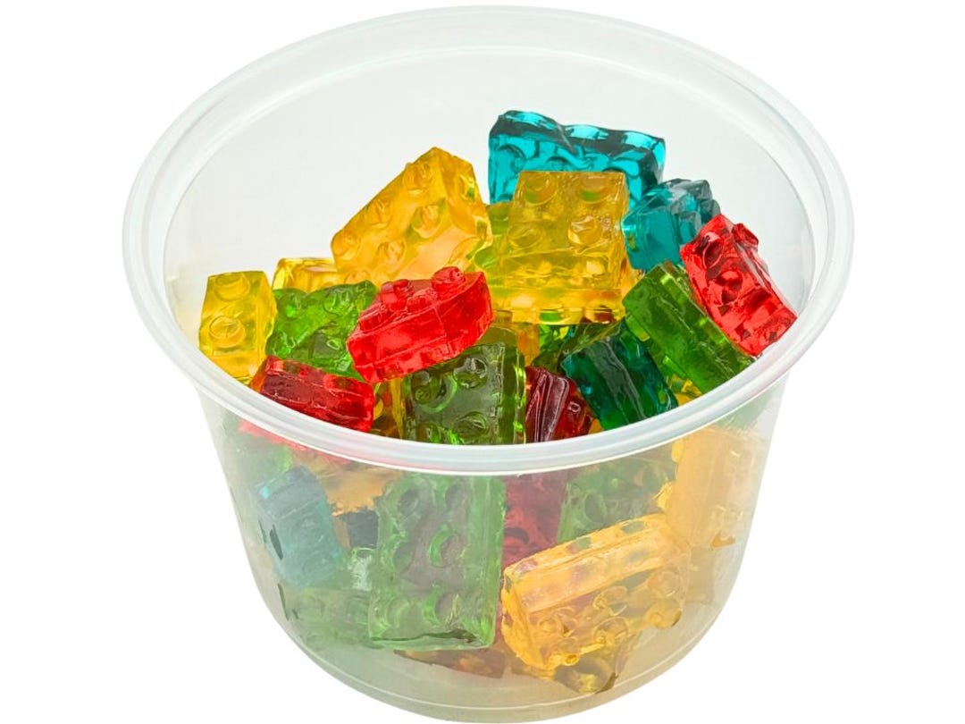 D Gummy Blocks 9.6oz, DIY Candy Puzzle, Edible Building Blocks, Sweet ...