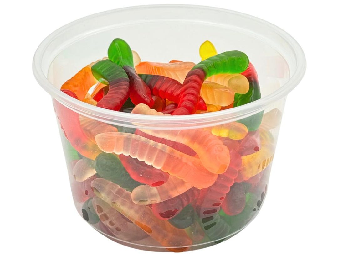 Gummy Worms Variety Pack, Wild Fruit Flavors, 11.8oz Bag, Colorful ...