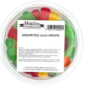 15.4oz Assorted Juju Drops, Chewy Candy Mix, Colorful Treats, Party ...