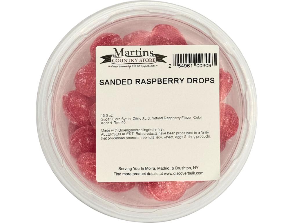 Sanded Raspberry Drops Candy, 13.3oz, Old-fashioned Raspberry Candy - Etsy