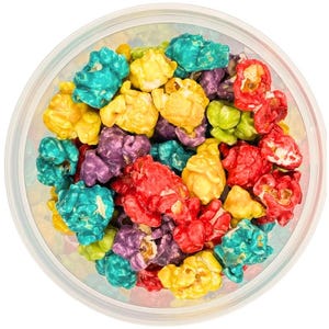 Rainbow Coated Popcorn 5.6oz, Colorful Snack, Sweet Popcorn, Party ...