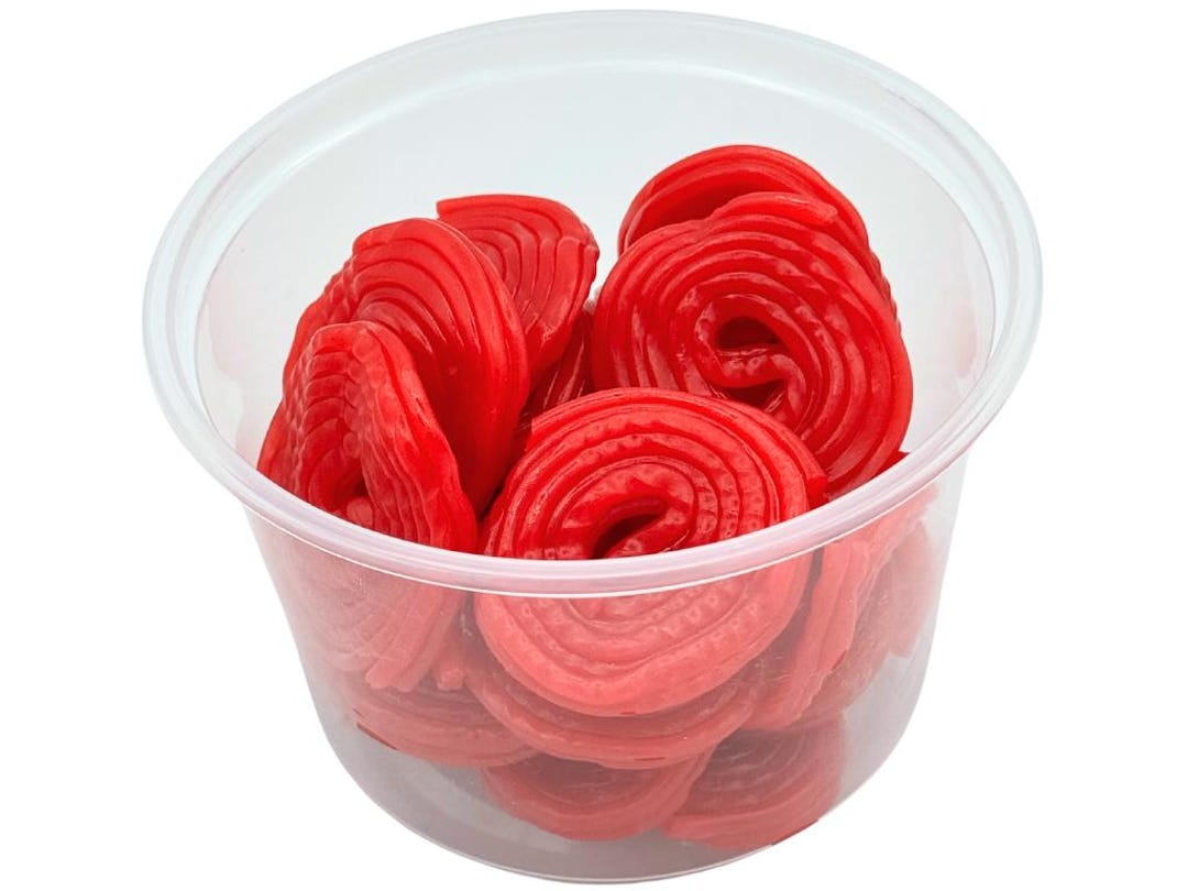 Strawberry Flavor Licorice Wheels 9.6oz, Chewy Candy Roll, Sweet Treat ...