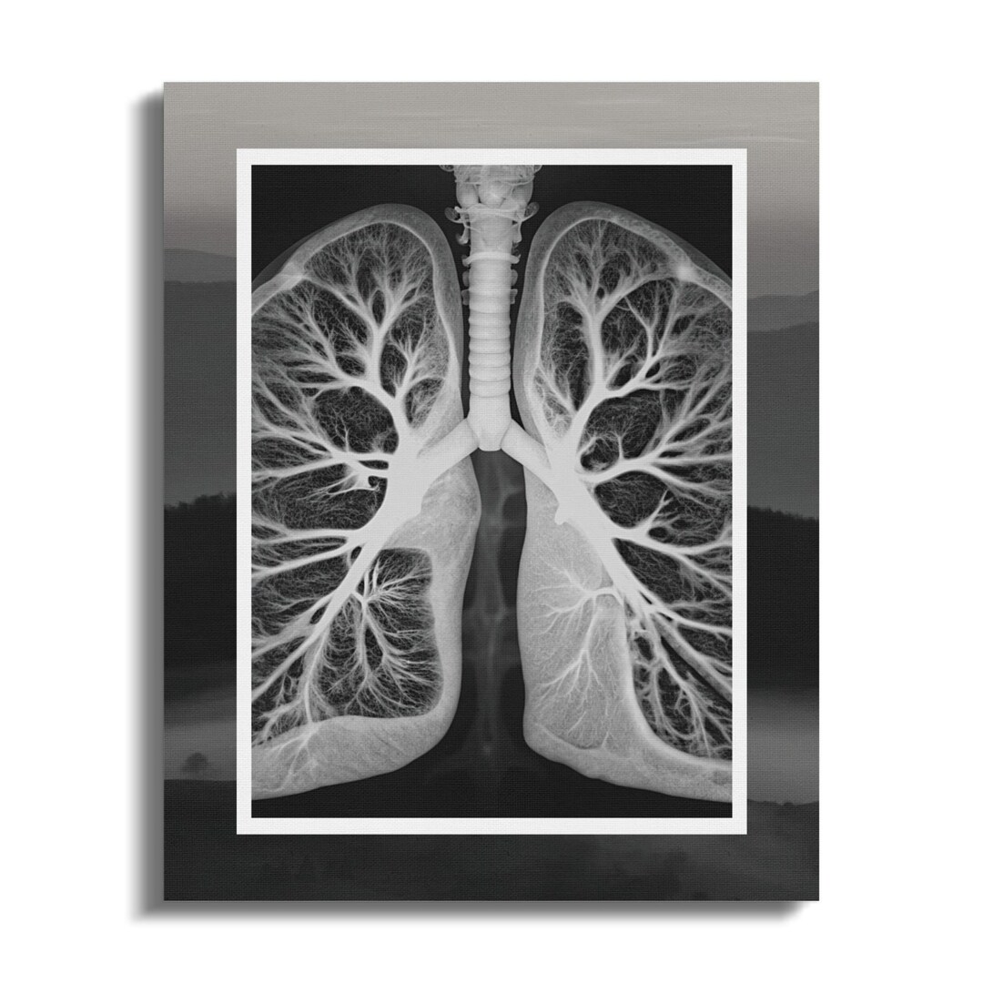 Lung Anatomy Wall Art, Medical Decor, Respiratory System Print, Unique ...