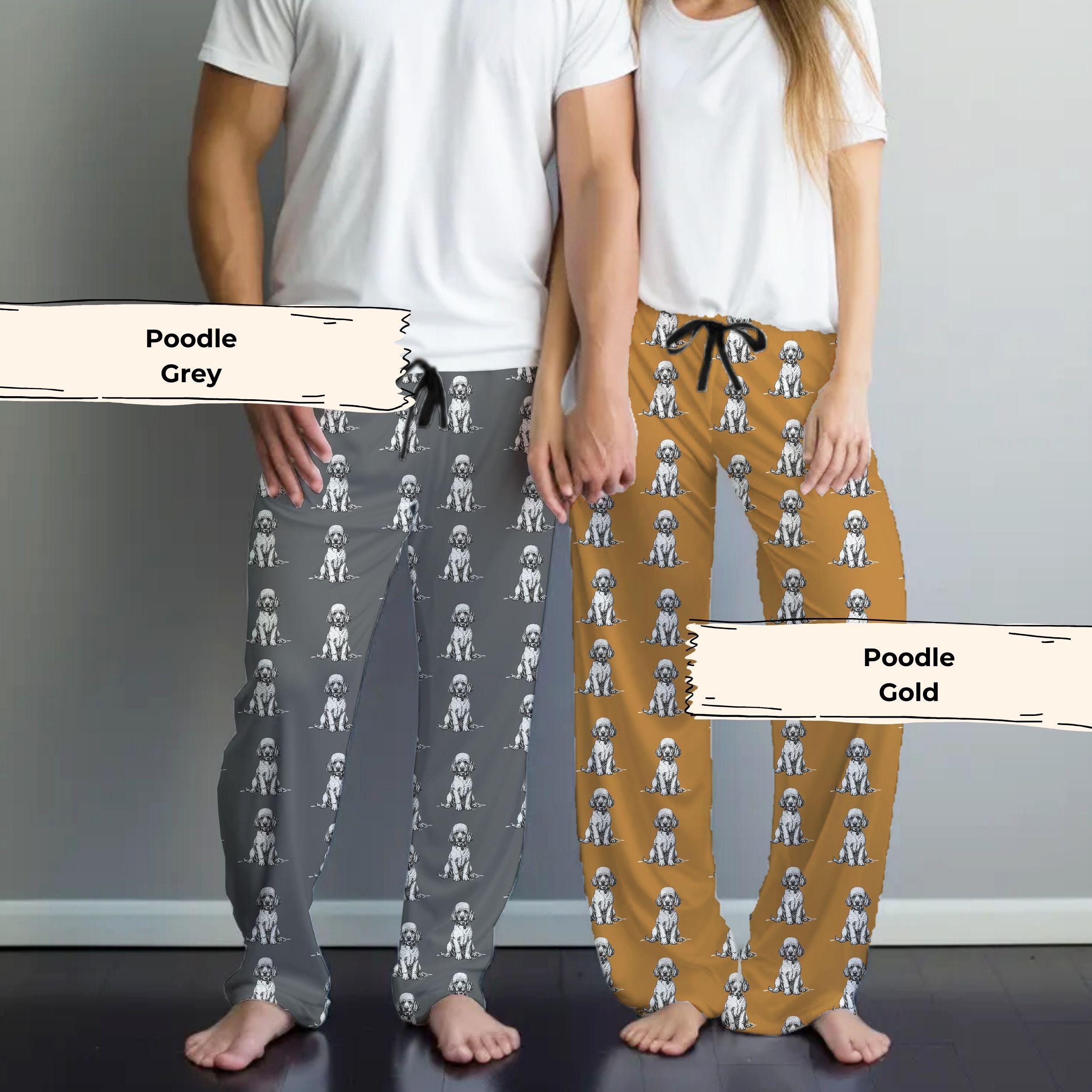 Custom Dog Pajama Pants for Couple Dog Print Custom Pajamas Set Pet ...