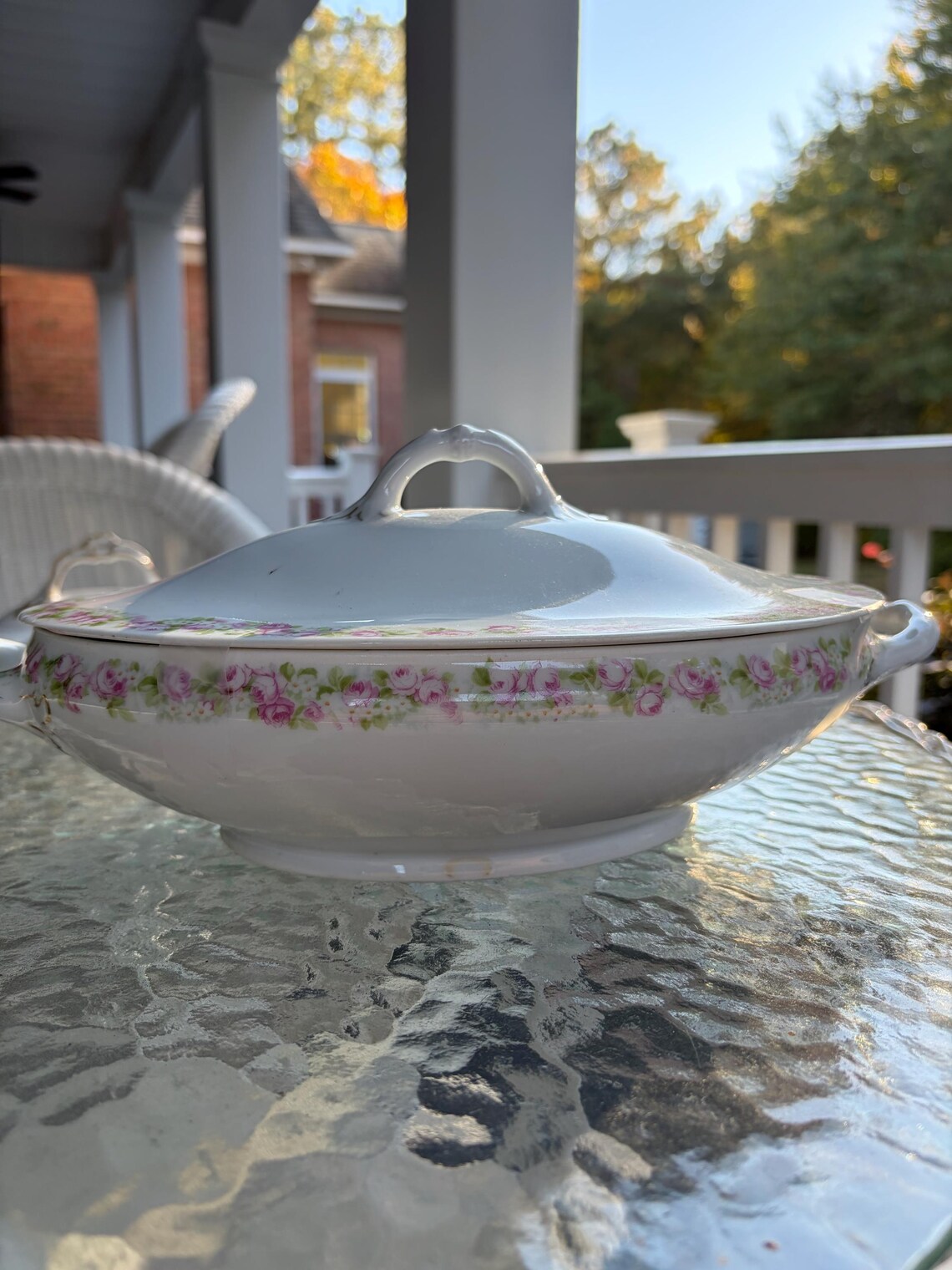 Lovely Vintage A&P Austria Covered Vegetable Bowl, Tureen or Casserole ...