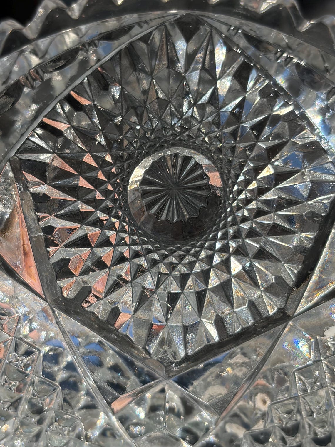 Exquisite Antique American Brilliant Period Hand Cut Leaded Crystal ...