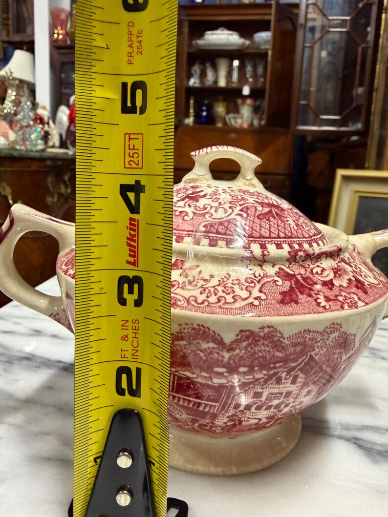 Lovely Thomas Hughes and Sons, LTD “avon Cottage” Red Transferware ...