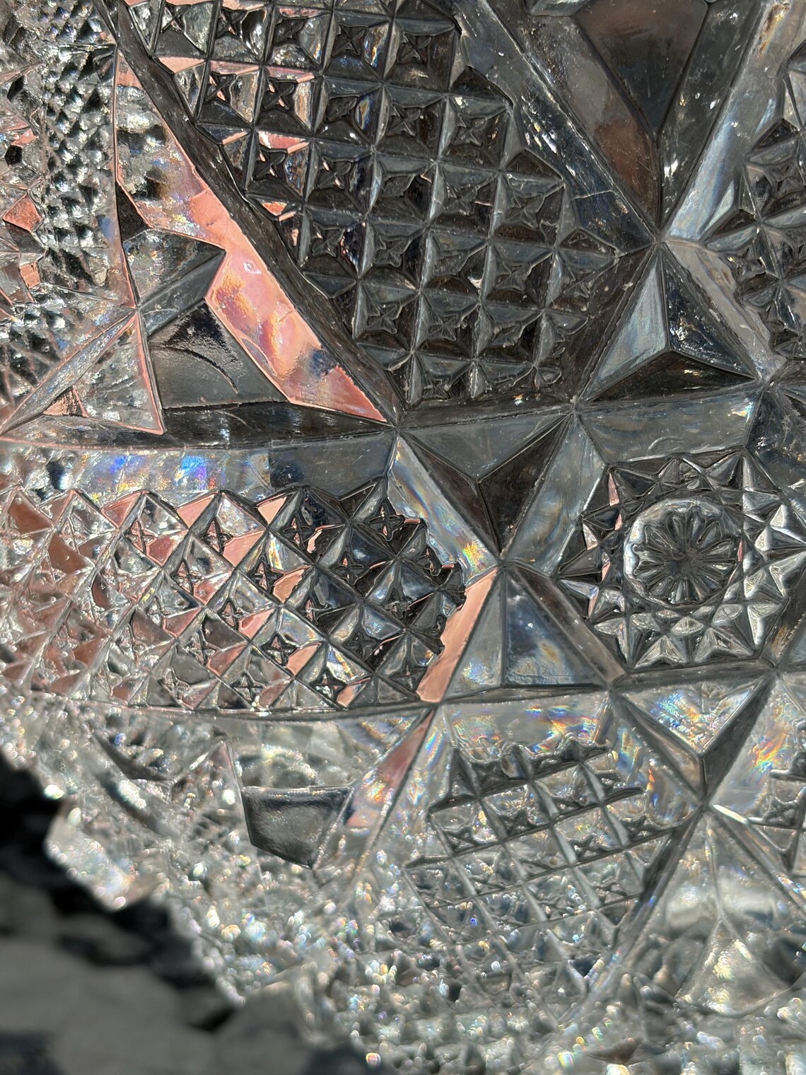 Exquisite Antique American Brilliant Period Hand Cut Leaded Crystal ...
