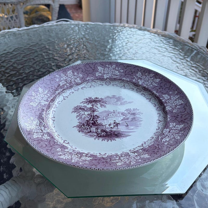 Purple Transferware - Etsy