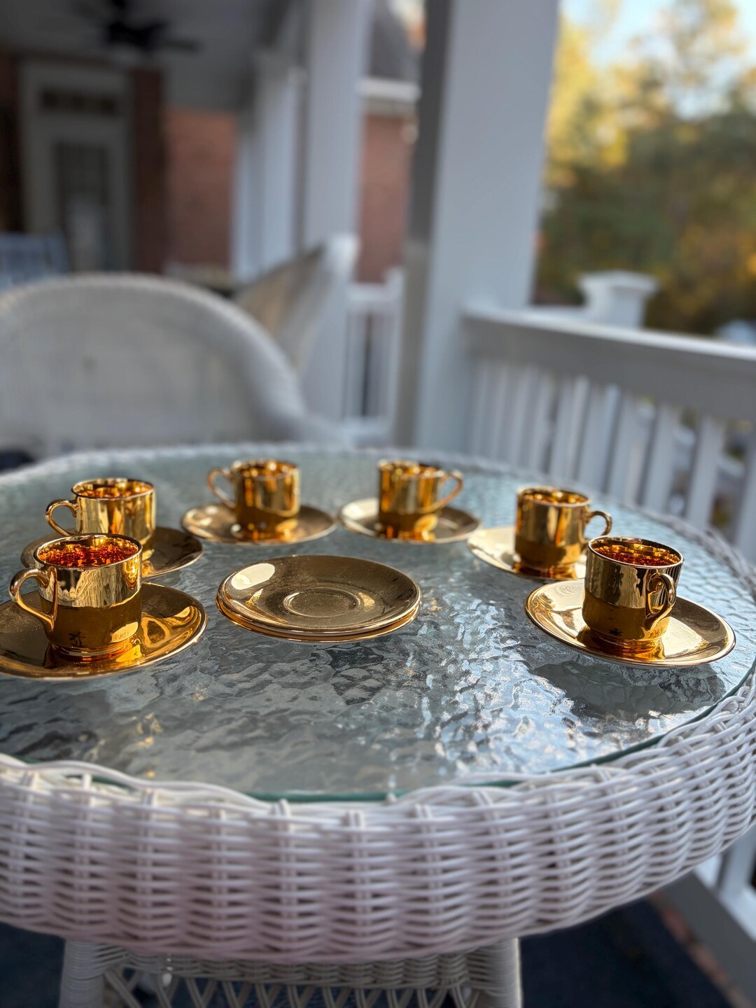 Lovely Goldcrest China Set of 6 Demitasse, Expresso, Turkish Coffee ...