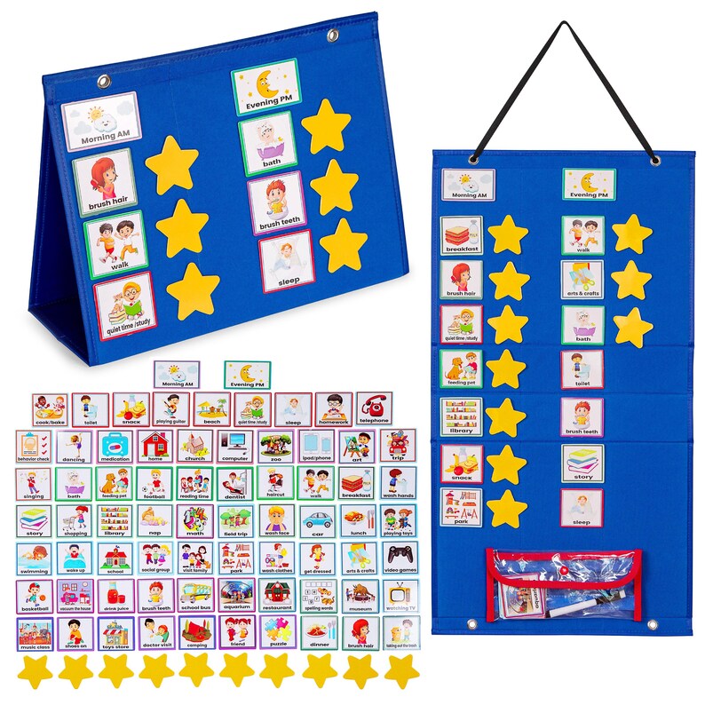 Large Visual Schedule for Kids With Autism - Etsy