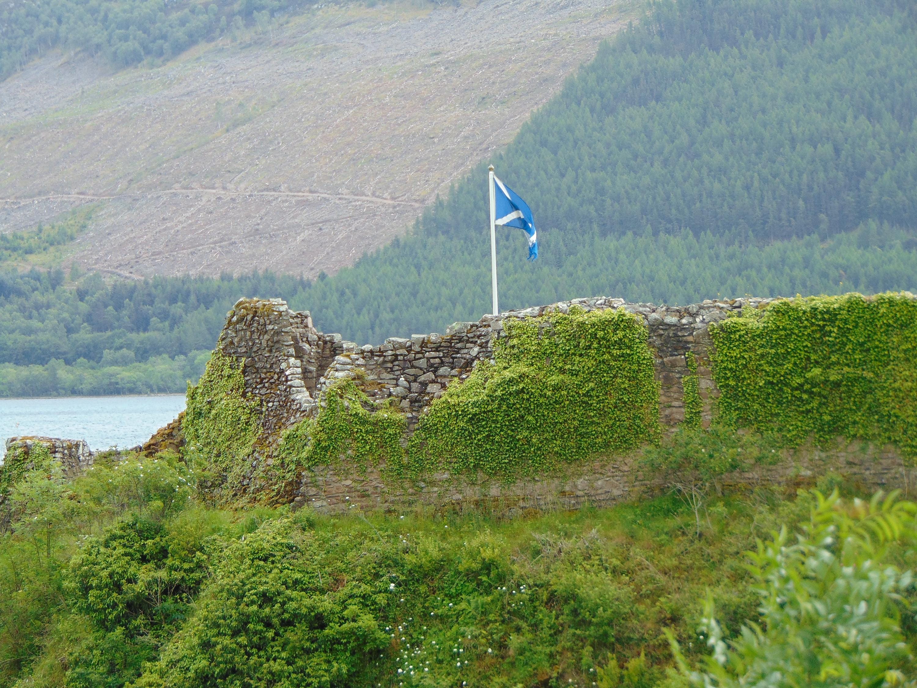 Stone Scottish Castle With Ducks and Rocky Cliffs - Etsy