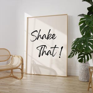 Shake That Music Poster Song Lyric Wall Art Rock Music Poster Song ...