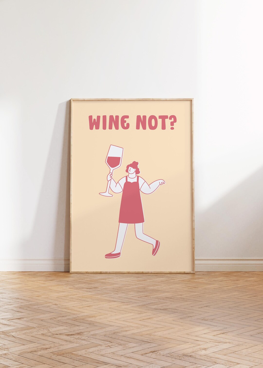 Wine Not Wine Poster Indie Room Decor Wine Centerpiece Alcohol Poster ...
