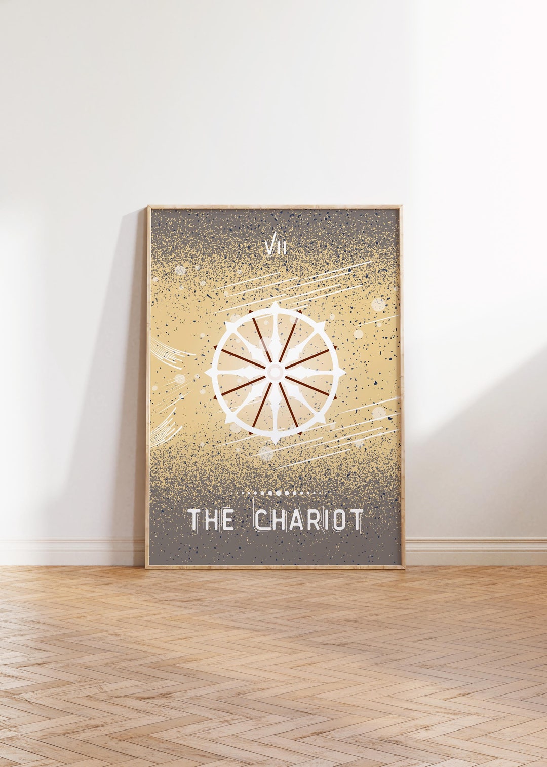 The Chariot Tarot Card Astrology Poster Grimoire Zodiac Print Pagan ...
