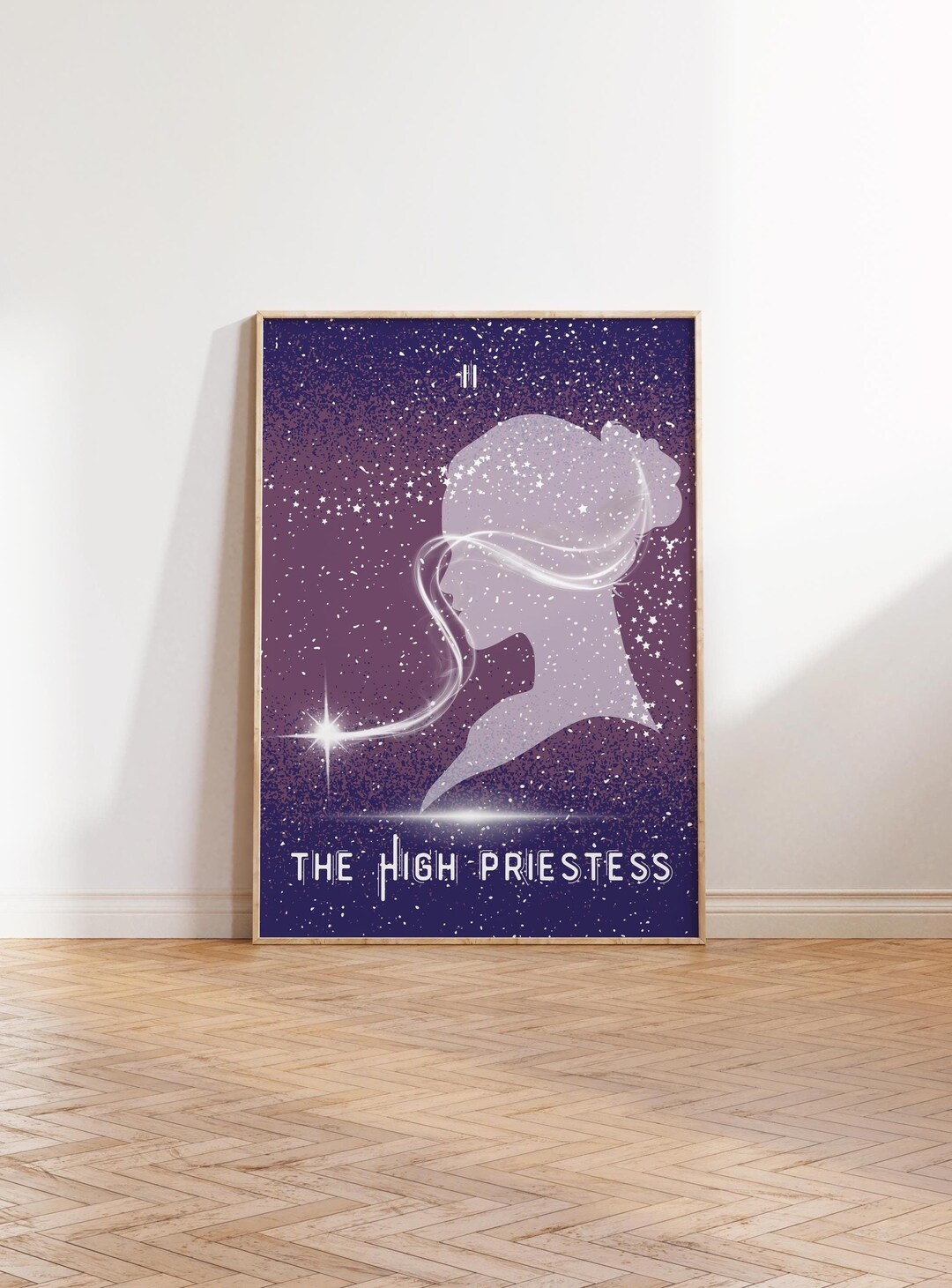 The High Priestess Tarot Card Astrology Poster Grimoire Zodiac Print ...