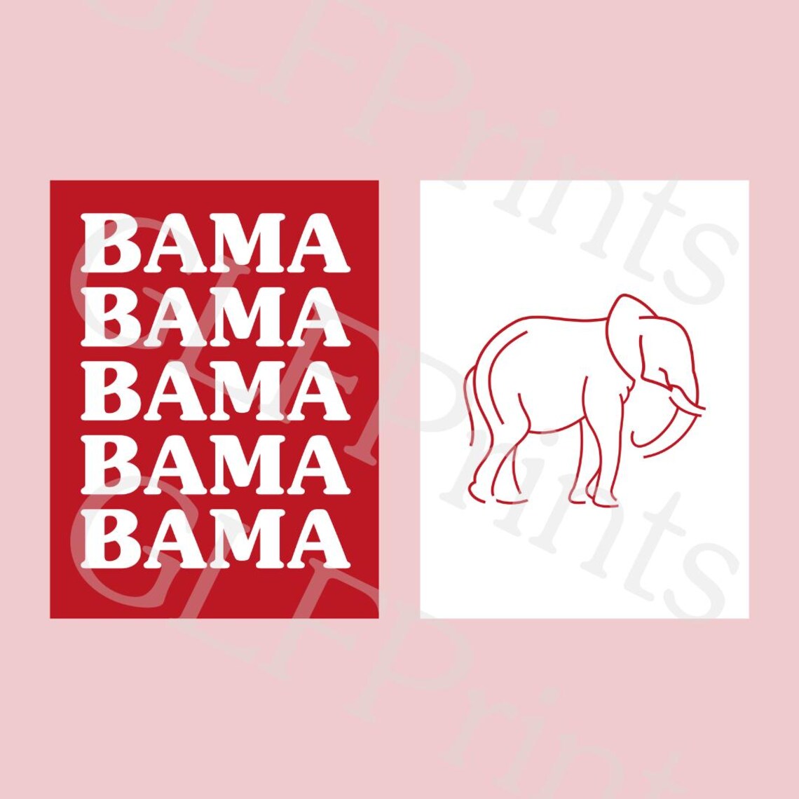 University of Alabama Dorm Decor Wall Prints / Printable Digital ...