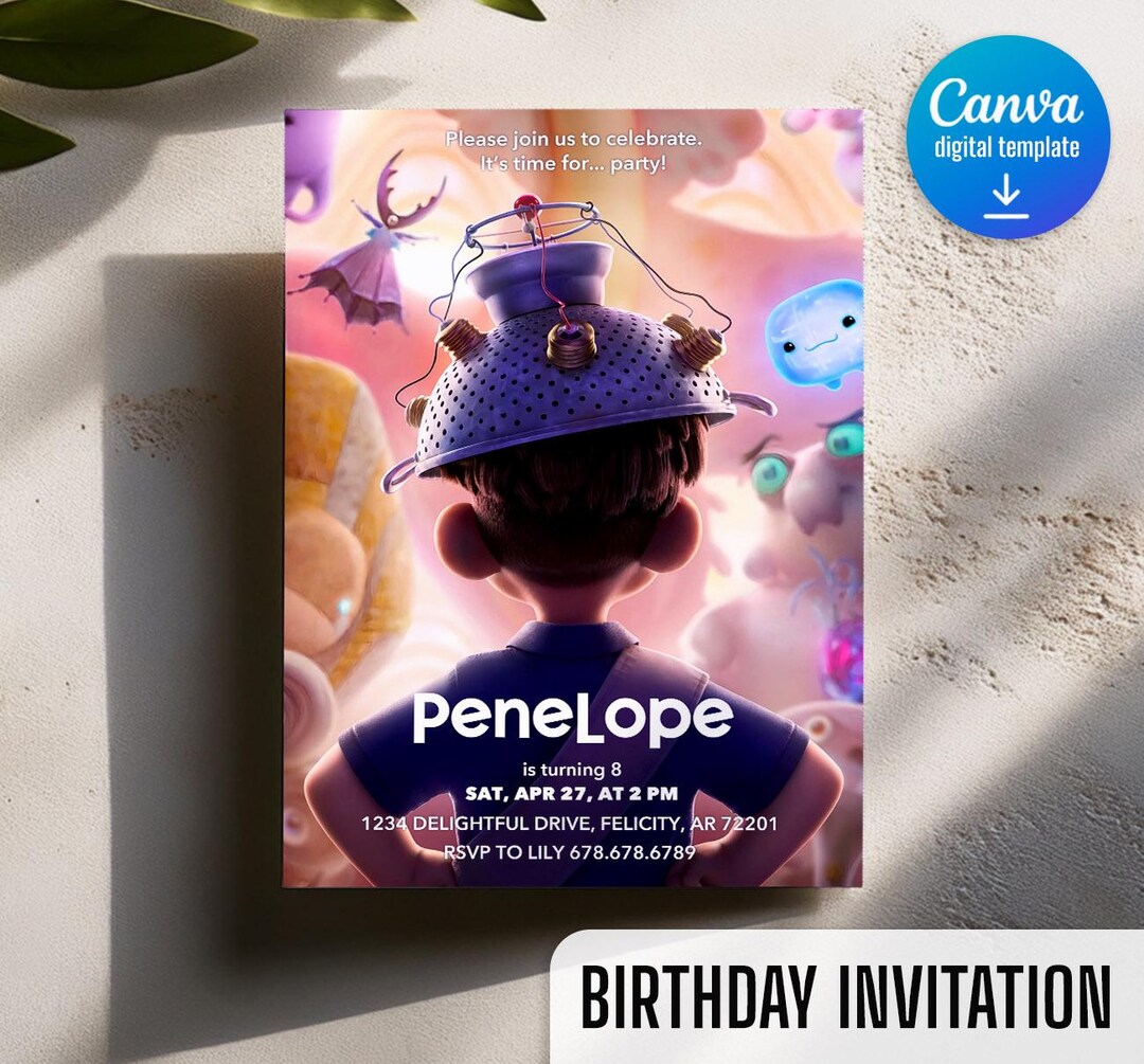 Elio Editable Birthday Invitation, Astronaut Printable Birthday Party ...