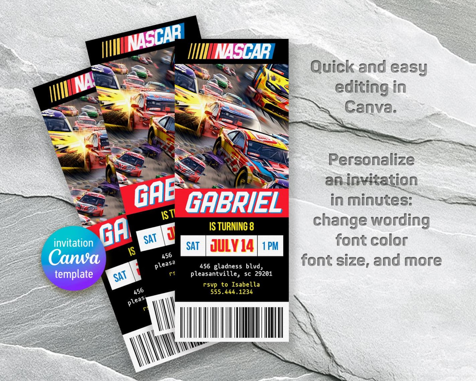 Nascar Party, Shake N Bake Birthday, Ricky Bobby, Boy Racing Ticket ...