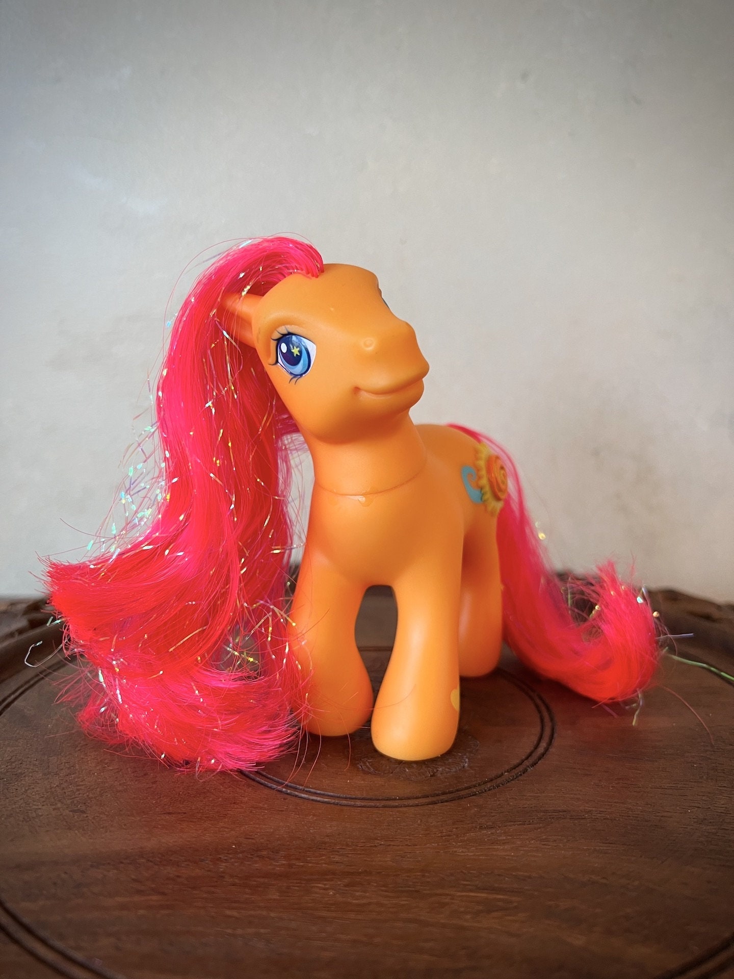 My Little Pony 2003 Seascape Sun Cutie Mark. Fuchsia Hair With Glitter ...