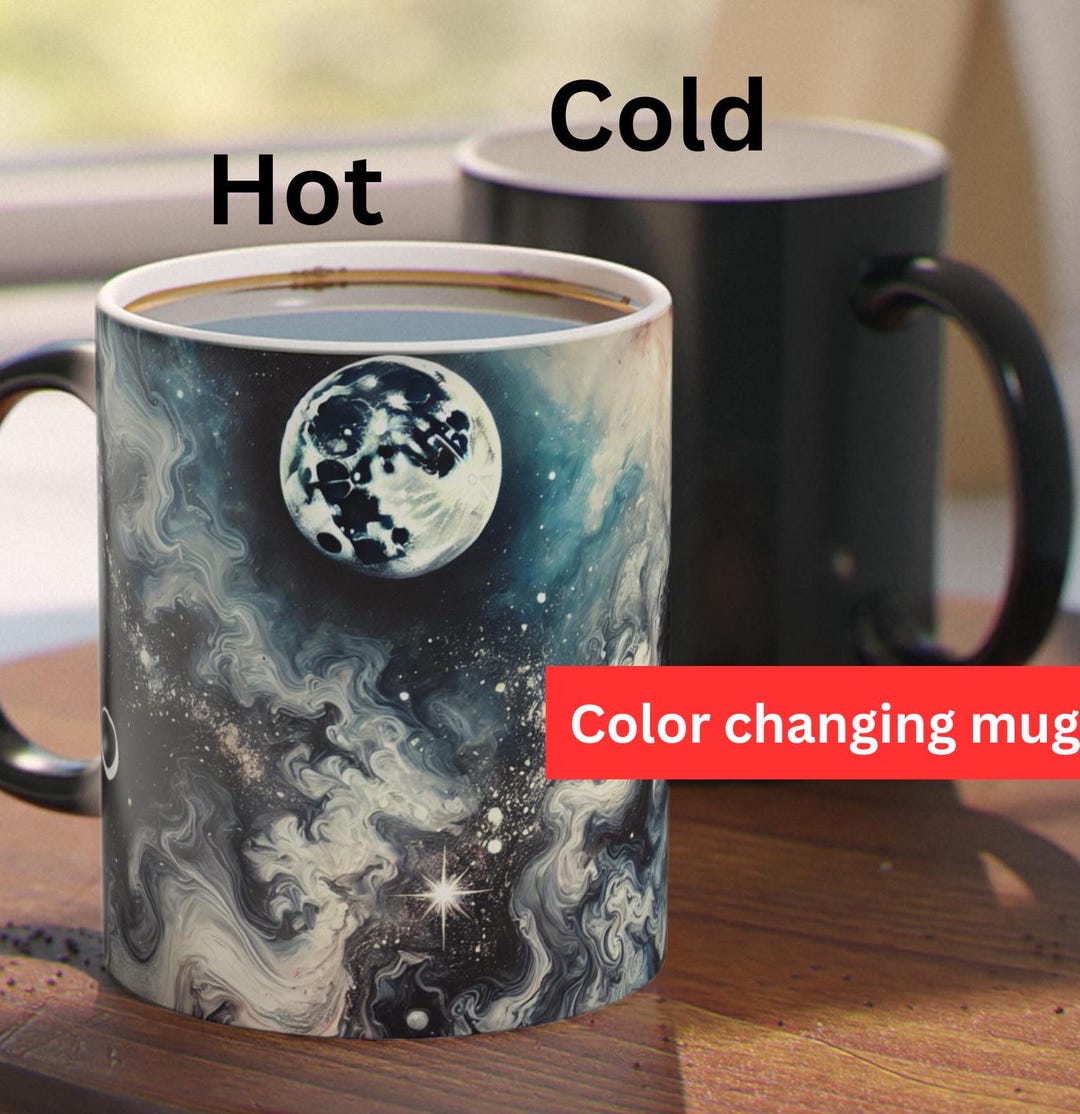 Galaxy Magic Mug, Heat Sensitive Color Changing Space Coffee Cup - Etsy