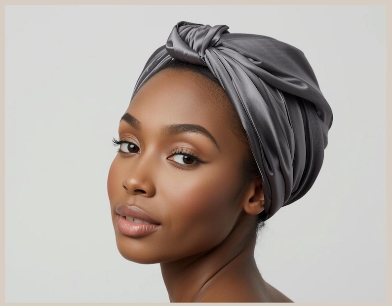 Satin Hair Scarf for Frizz-free Styling, Sleep Headscarf, Protective ...