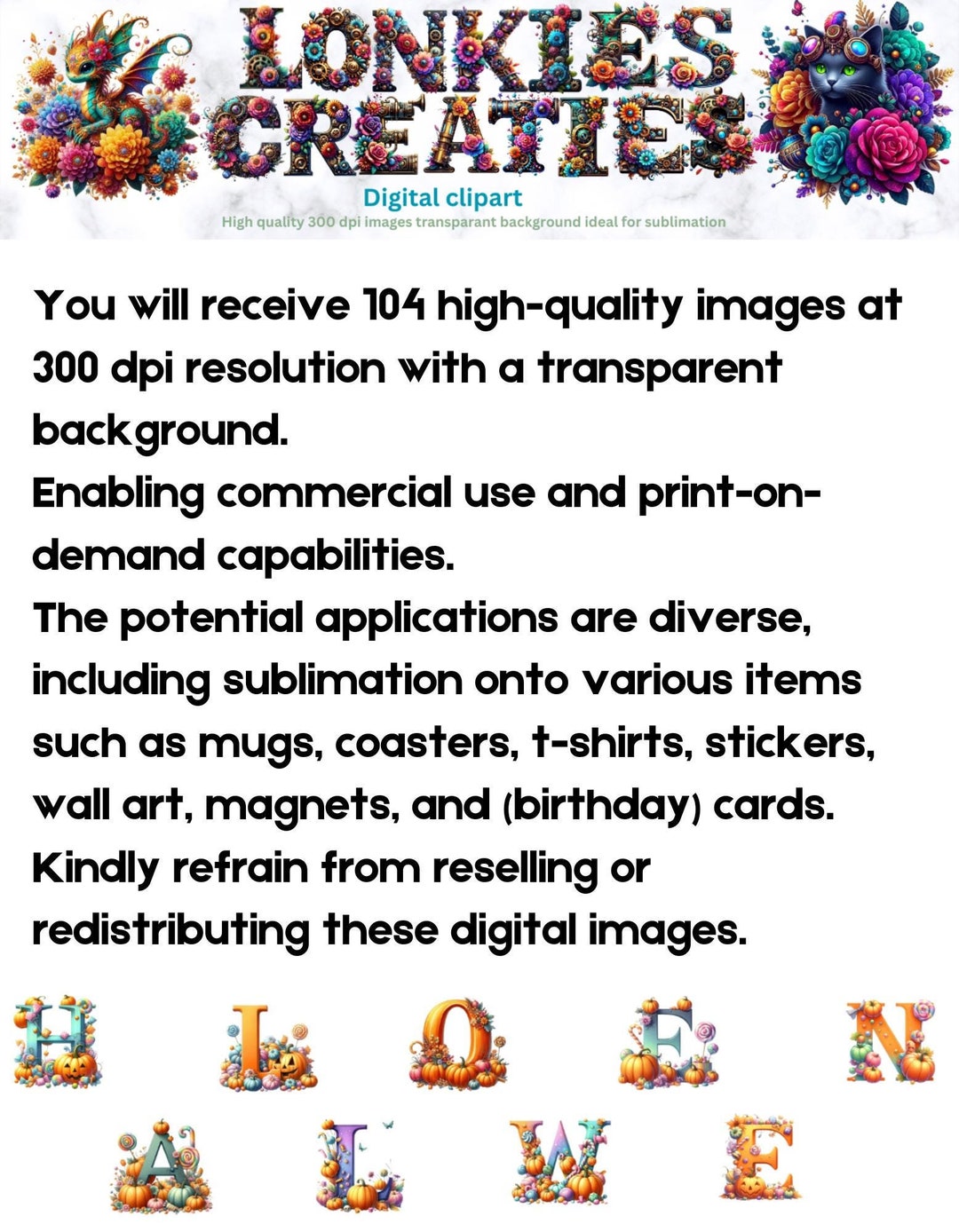 Halloween Pastel Watercolor Alphabet Clipart Bundle (digital Download ...
