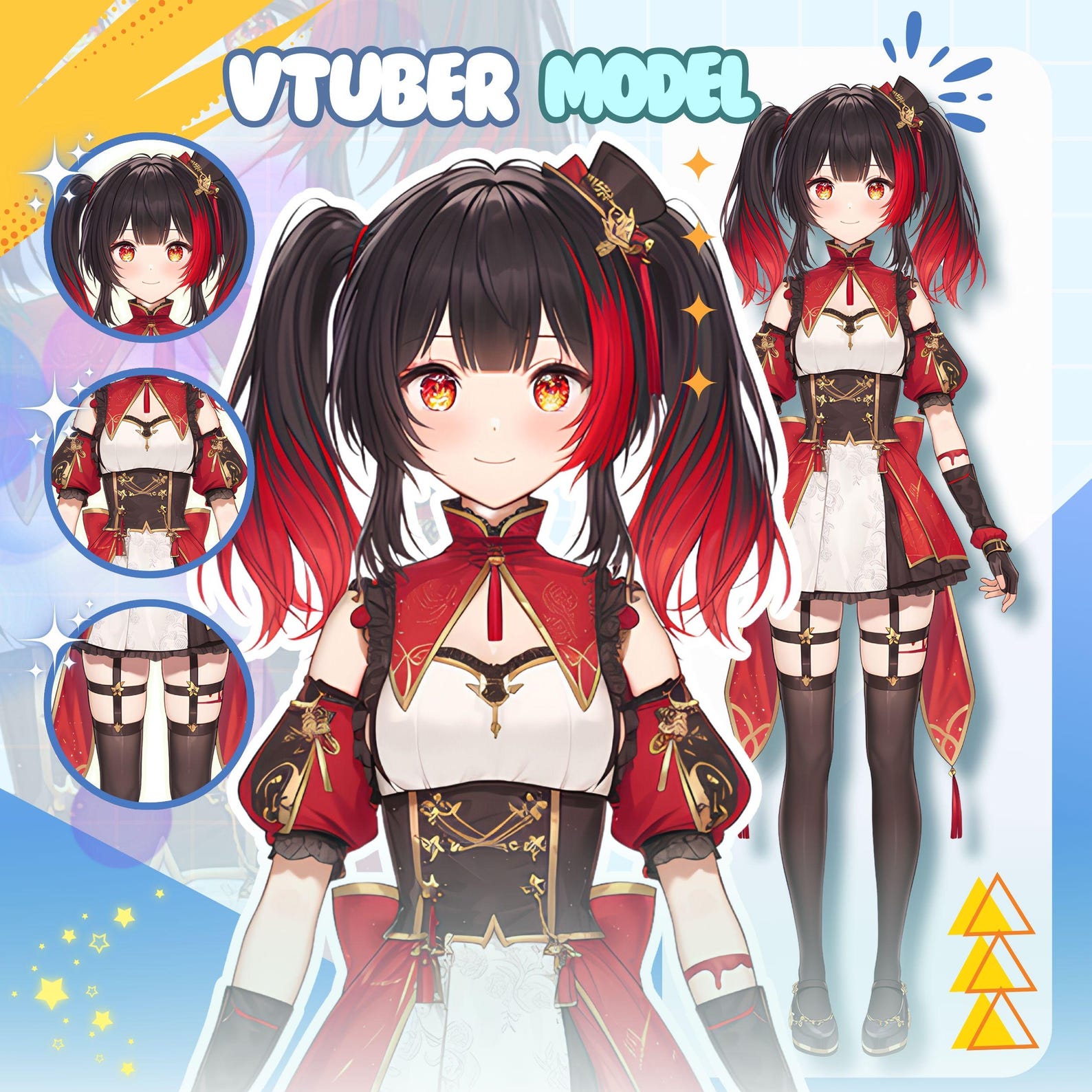 Custom Vtuber Model for Commercial Use Vtuber Commission Vtuber Design ...