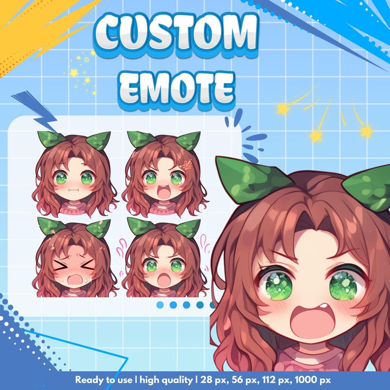 Custom Twitch Emotes Animated Emotes Twitch Emote for Streamer YCH ...