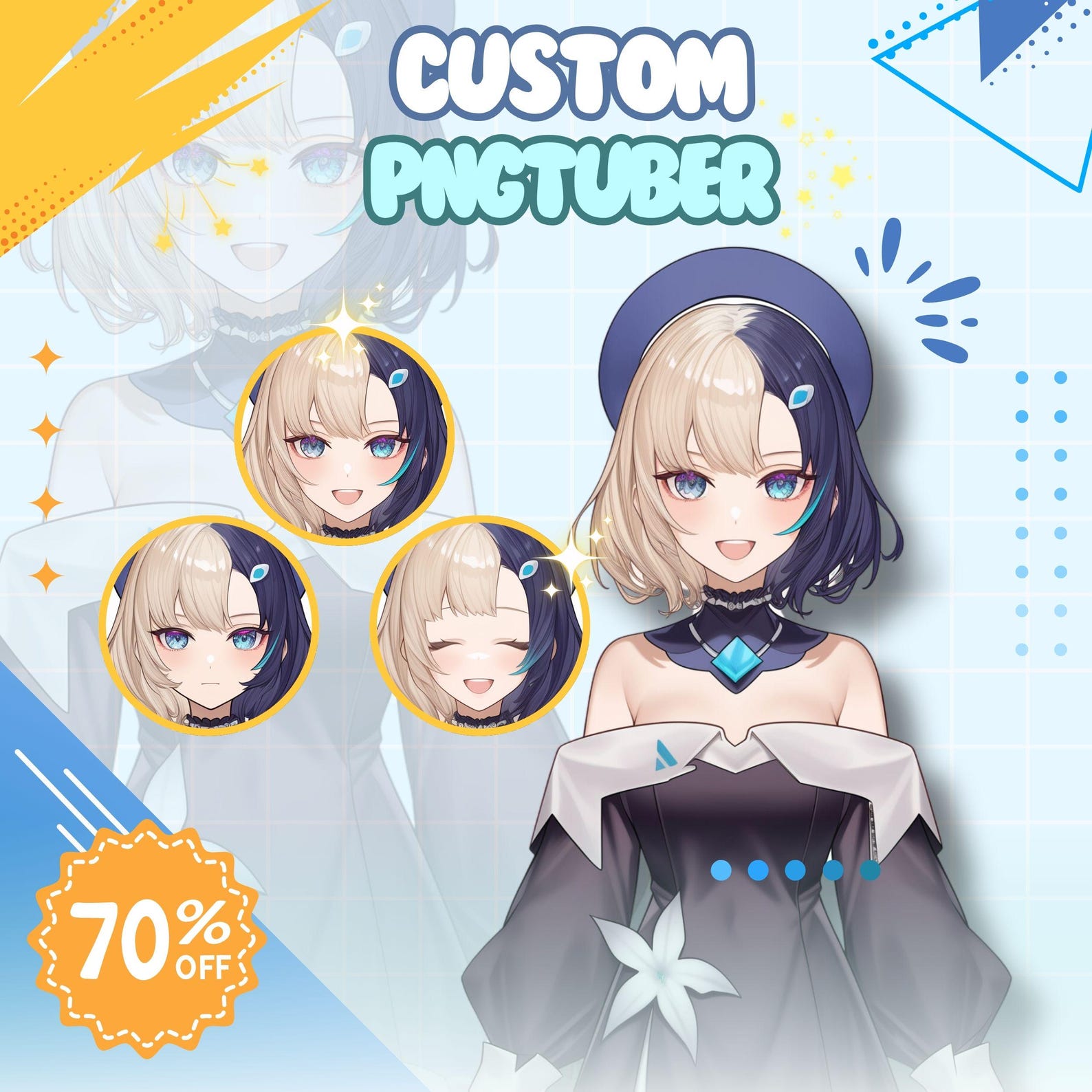 Custom Pngtuber Pngtuber Character Pngtuber Design Pngtuber Live2d ...