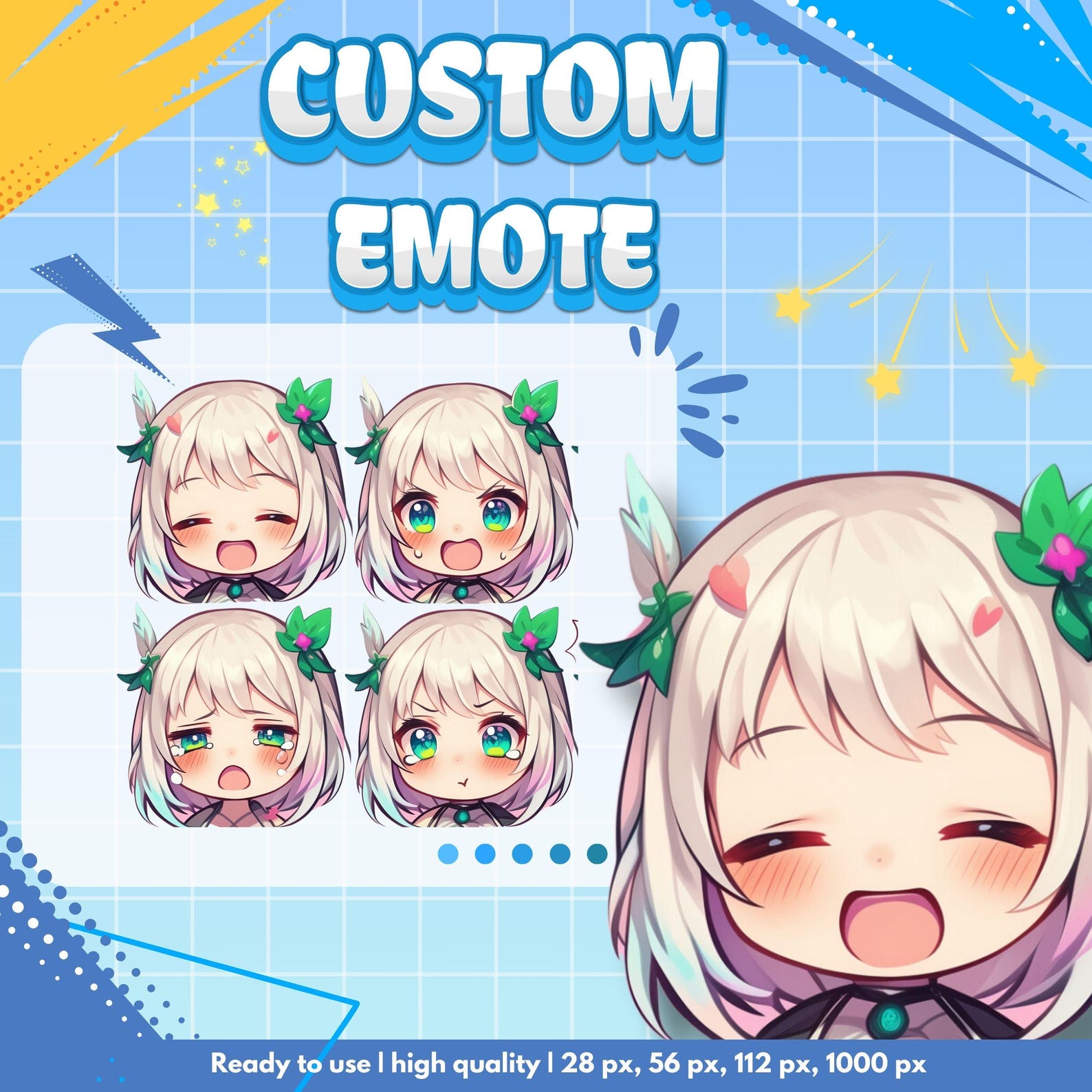 Custom Twitch Emotes Animated Emotes Twitch Emote for Streamer YCH ...