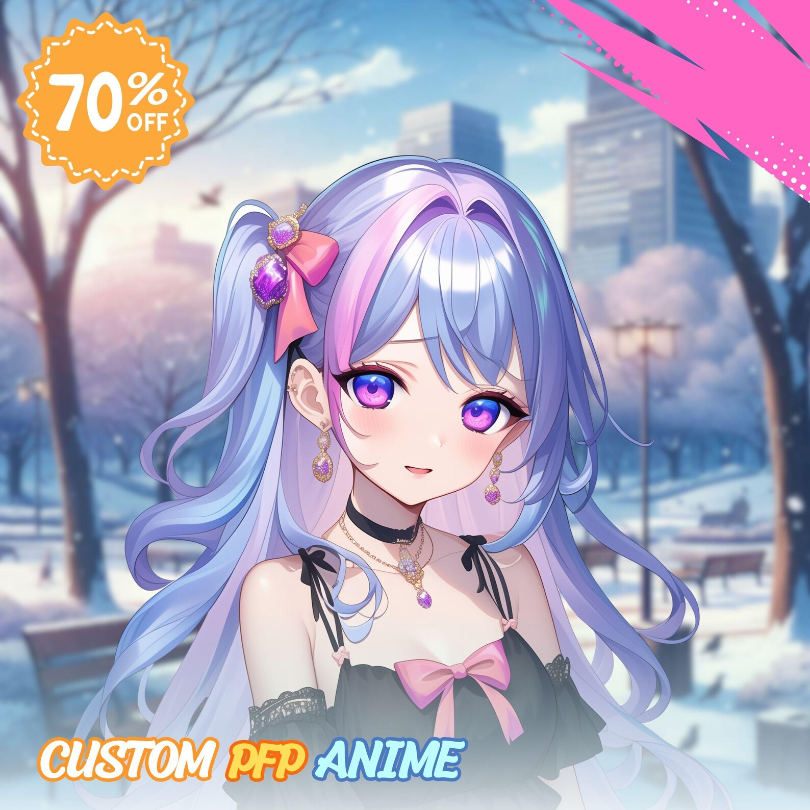 CUSTOM PFP Character Commission, Anime Portrait, PFP, Custom, Profile ...