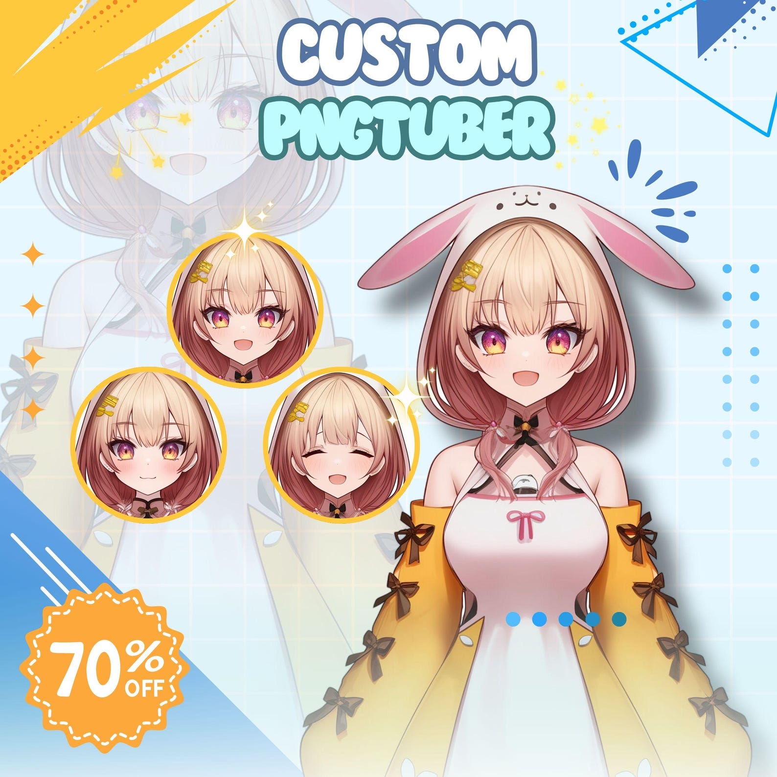 Custom Pngtuber Pngtuber Character Pngtuber Design Pngtuber Live2d ...