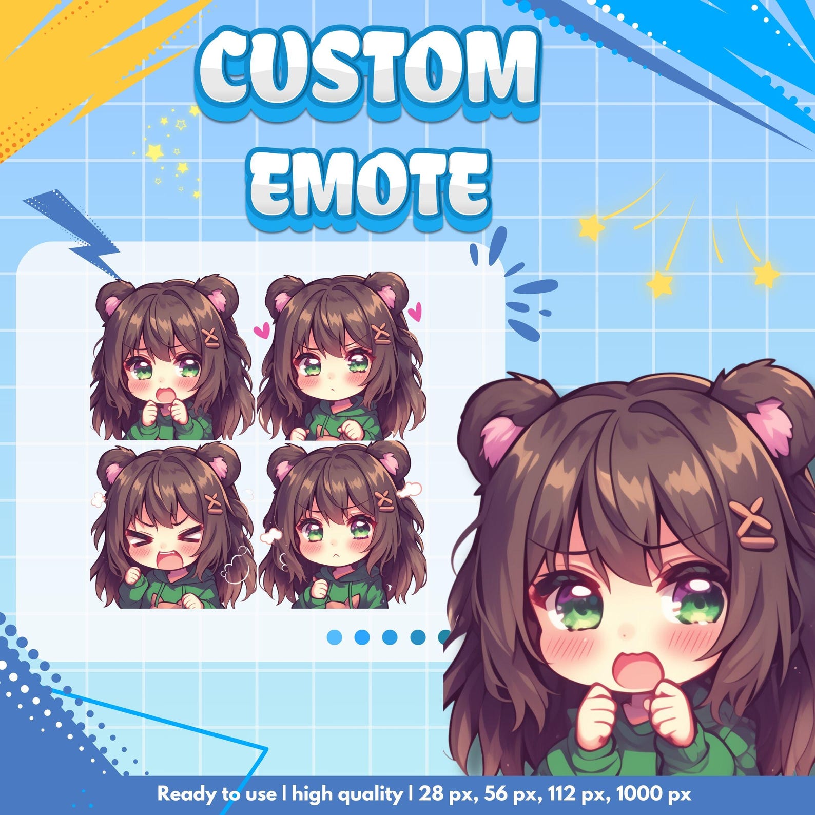 Custom Twitch Emotes Animated Emotes Twitch Emote for Streamer YCH ...