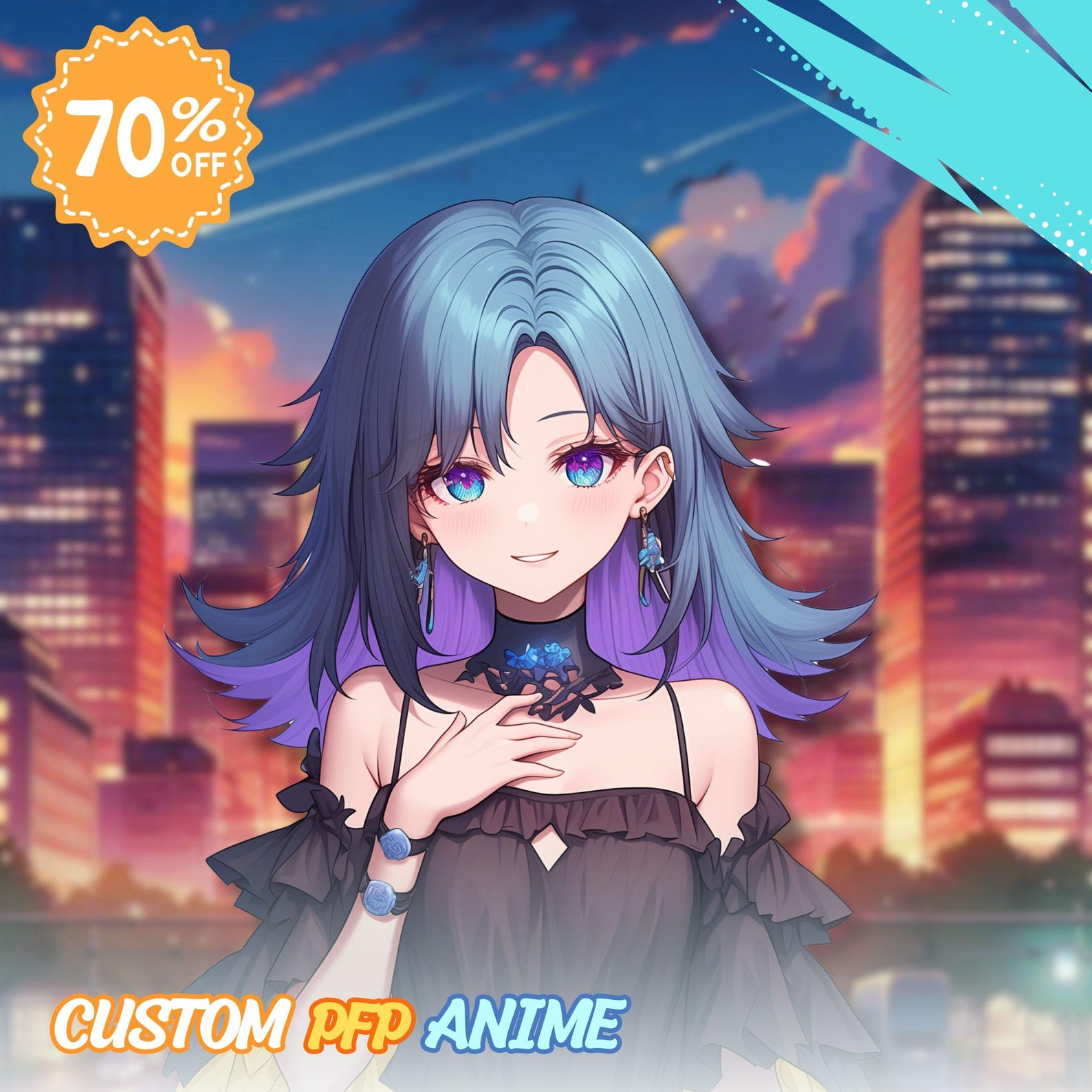 CUSTOM PFP Character Commission, Anime Portrait, PFP, Custom, Profile ...