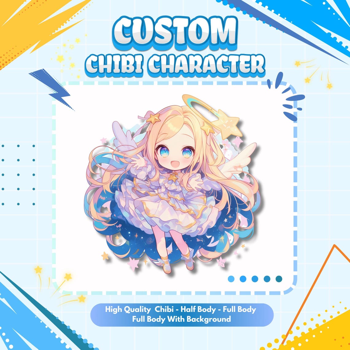 CUSTOM CHIBI ANIME Chibi Character, Custom Chibi Commission, Original ...