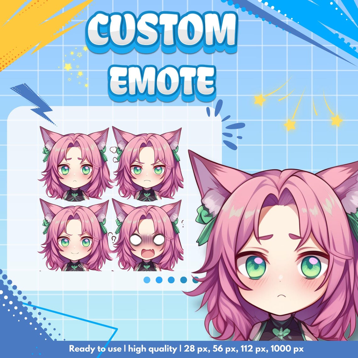 Custom Twitch Emotes Animated Emotes Twitch Emote for Streamer YCH ...