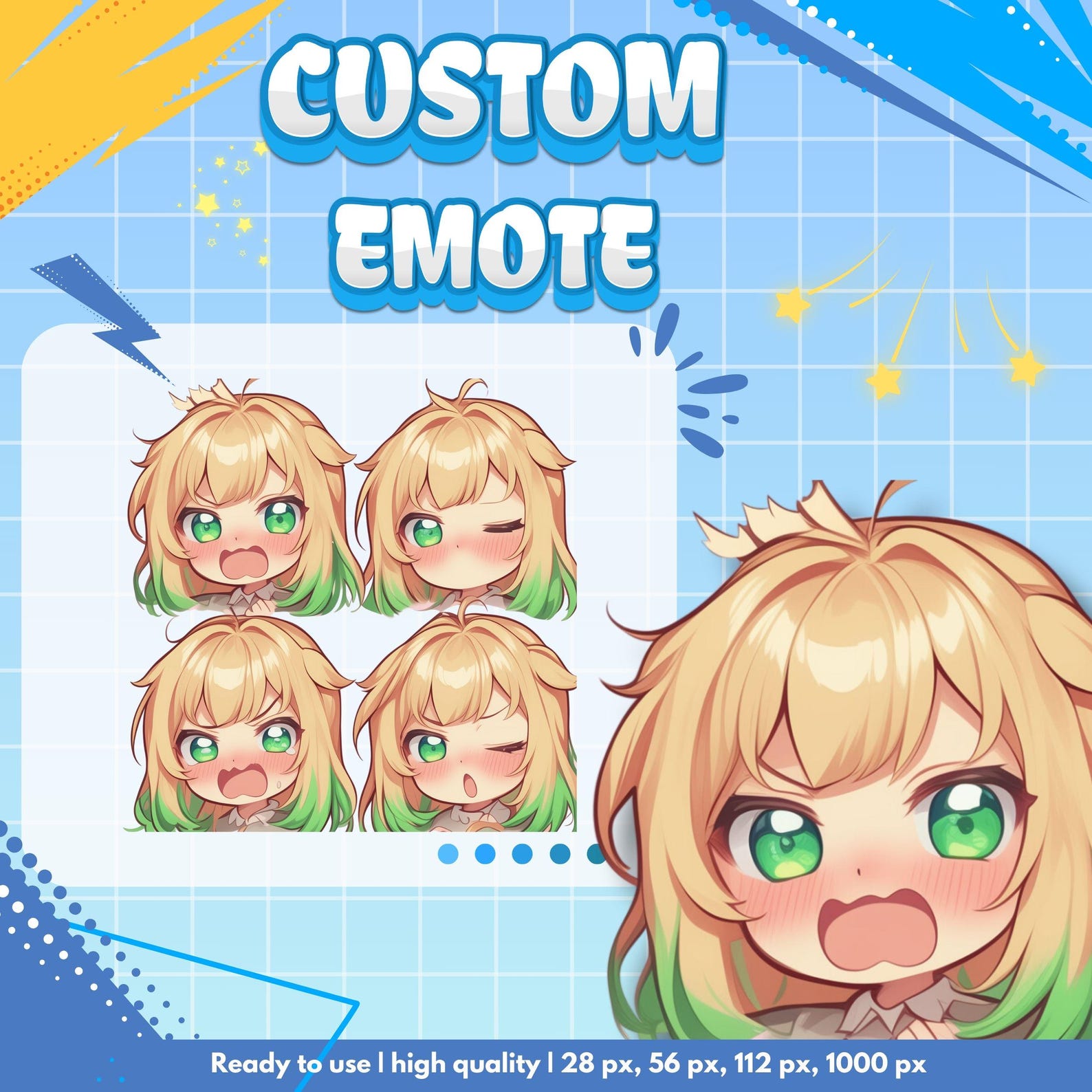 Custom Twitch Emotes Animated Emotes Twitch Emote for Streamer YCH ...