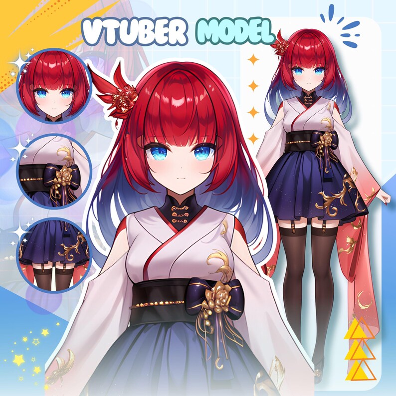 Custom Vtuber Model for Commercial Use Vtuber Commission Vtuber Design Vtuber Assets Pngtuber ...