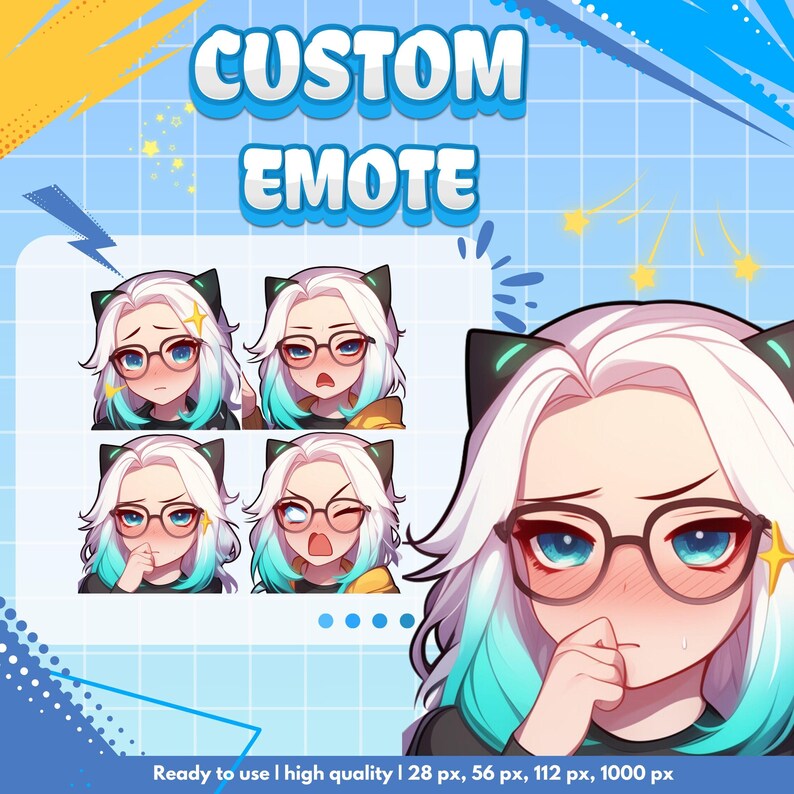 Custom Twitch Emotes Animated Emotes Twitch Emote for Streamer YCH ...