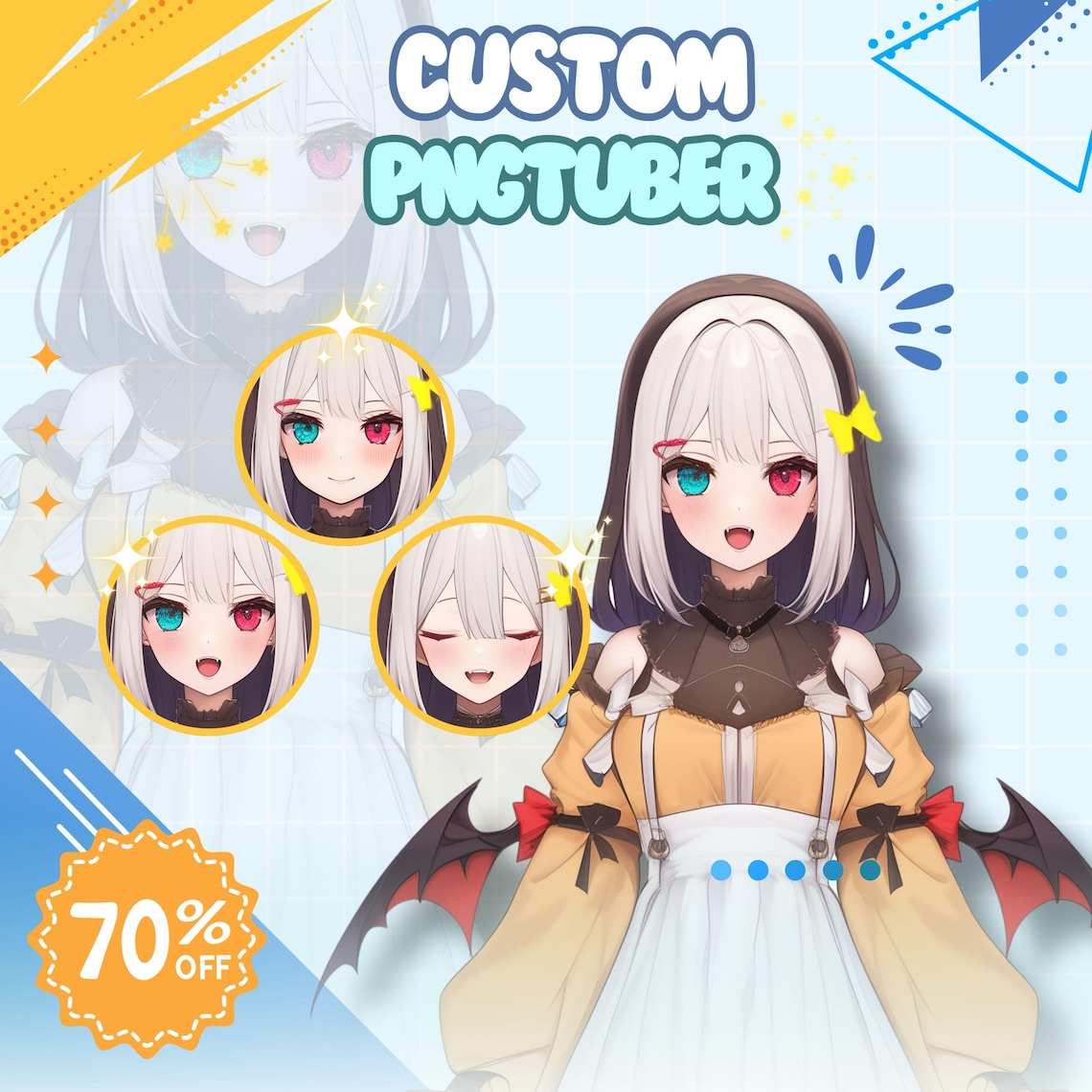 Custom Pngtuber Pngtuber Character Pngtuber Design Pngtuber Live2d ...