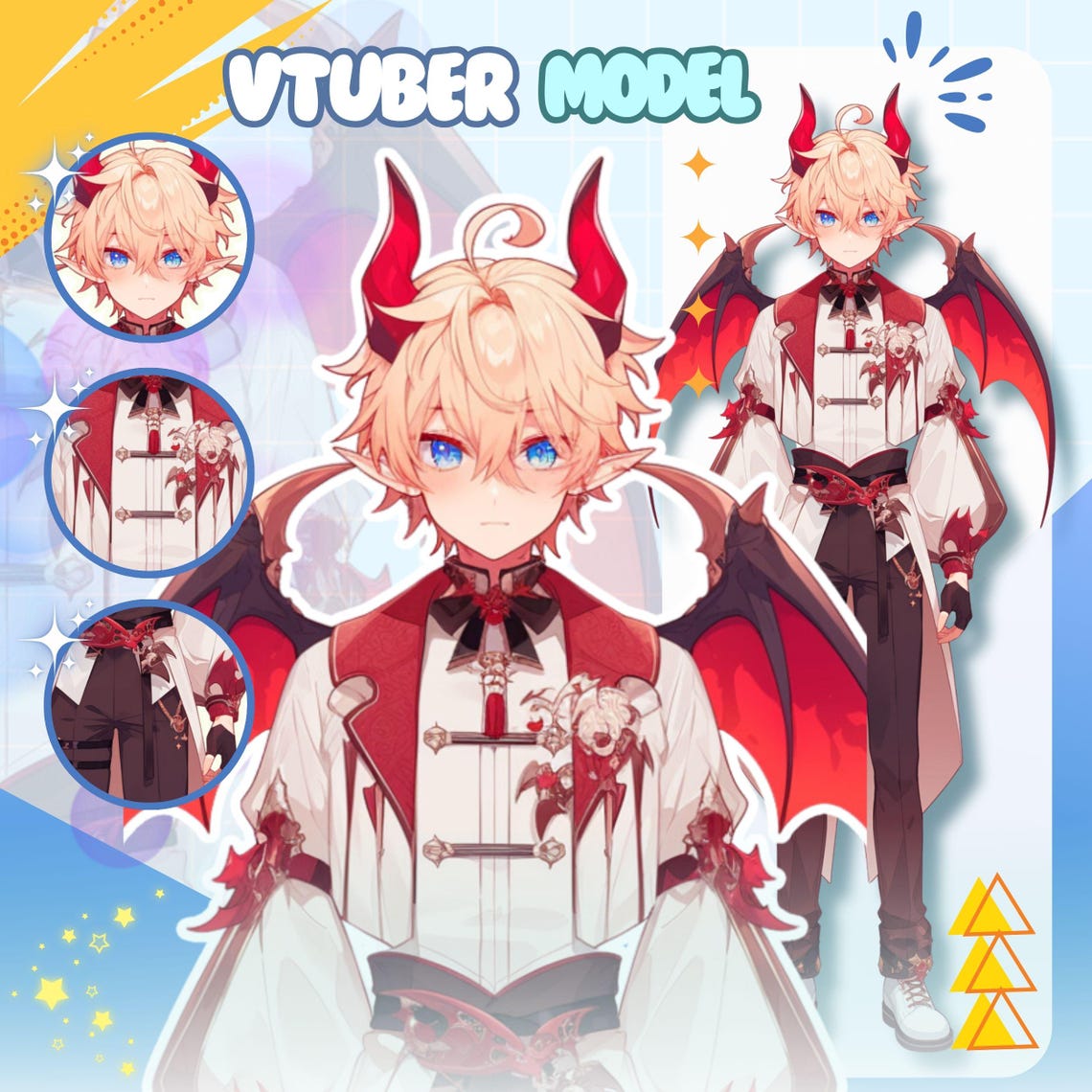 Custom Vtuber Model for Commercial Use Vtuber Commission Vtuber Design ...
