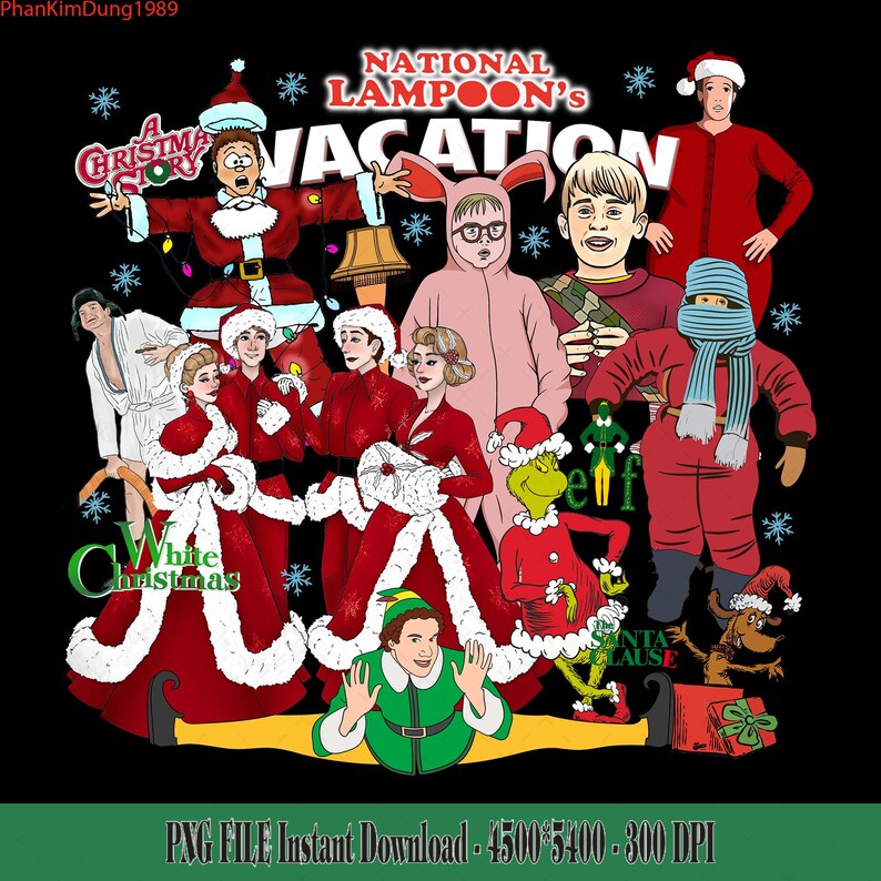 Merry Christmas Png, Christmas Movie Png, Retro Christmas Png ...