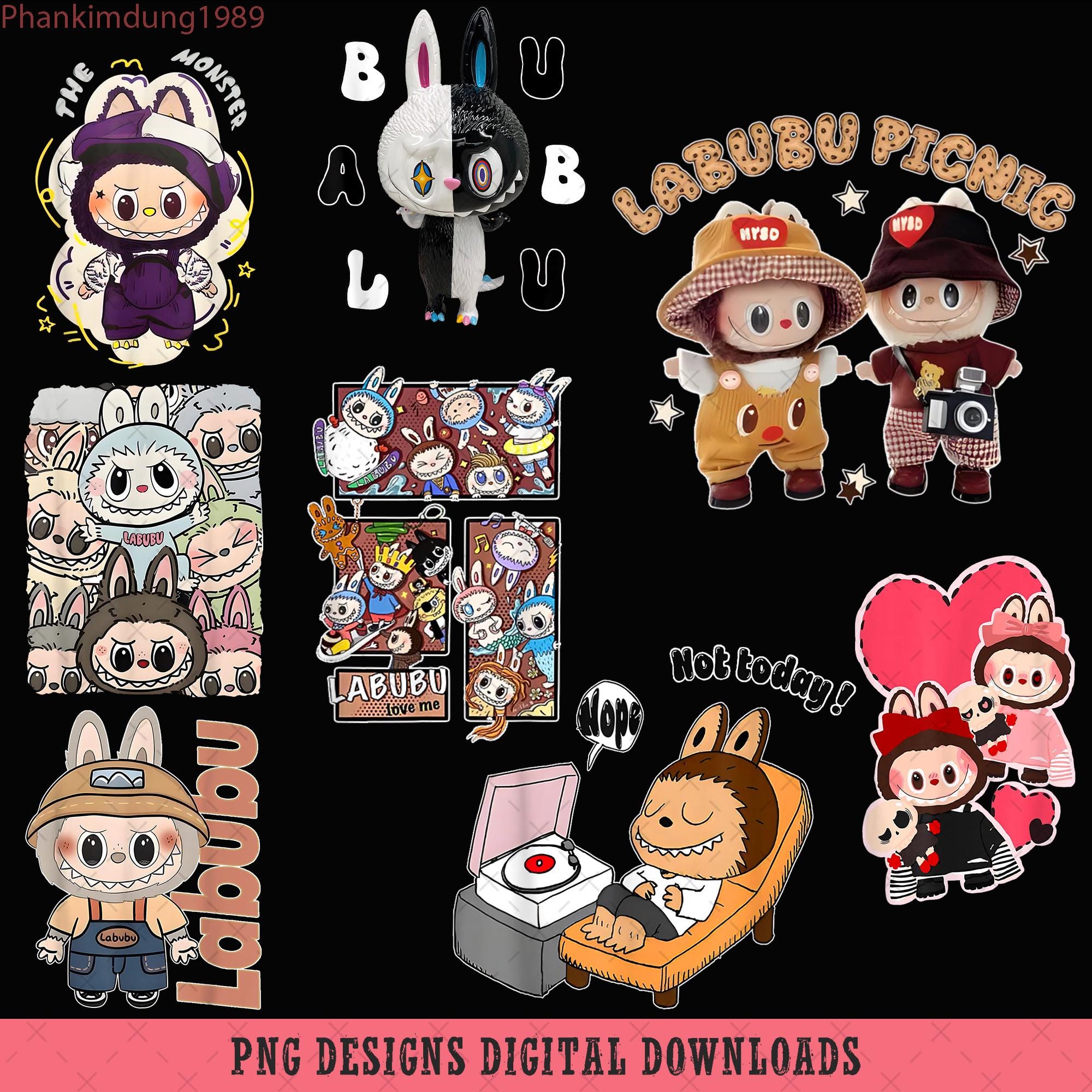 8 Conception Labubu png, Labubu png, Labubu png mignon, png tendance ...