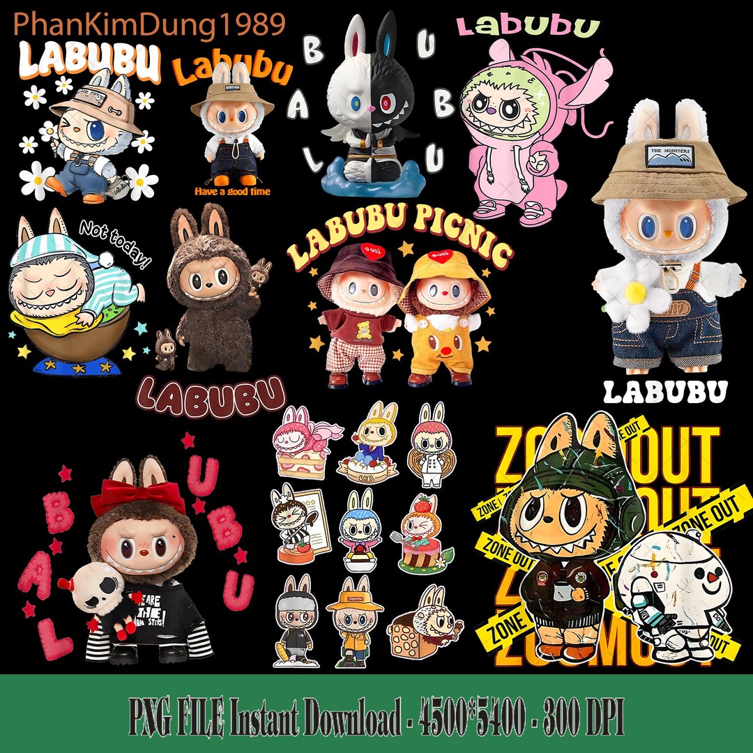 10 Design Labubu Png, Funny Labubu Png, Cute Labubu Png, Trendy Png ...