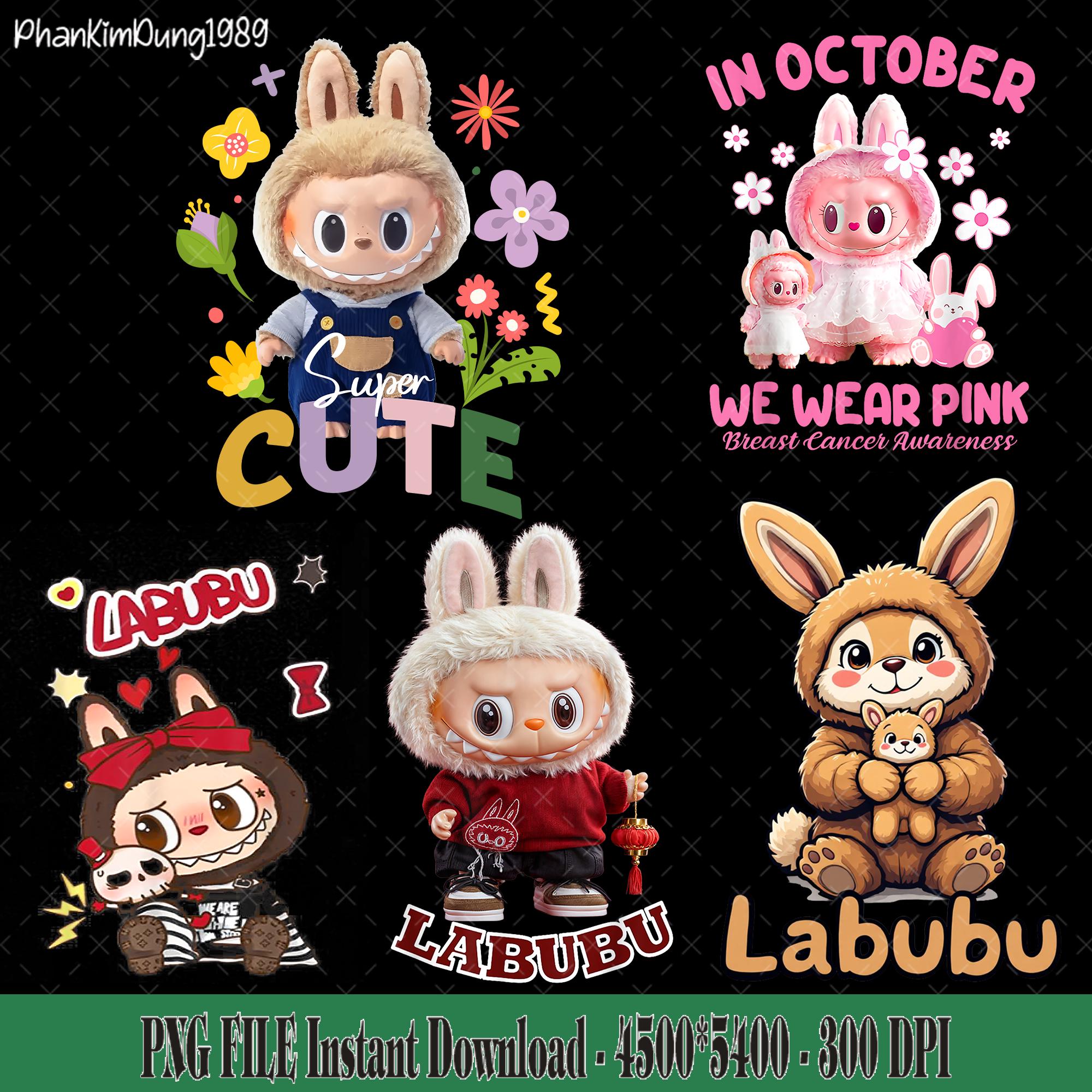 5 Design Labubu Png, Labubu png, Labubu png mignon, png tendance ...