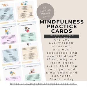Mindfulness Card Digital Download Printable Stress Relief Exercise ...