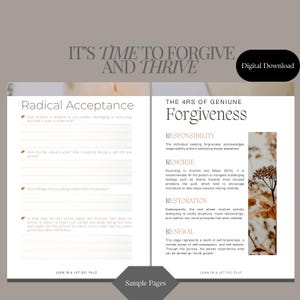 Path to Self-forgiveness Mental Wellness Workbook Digital Download ...