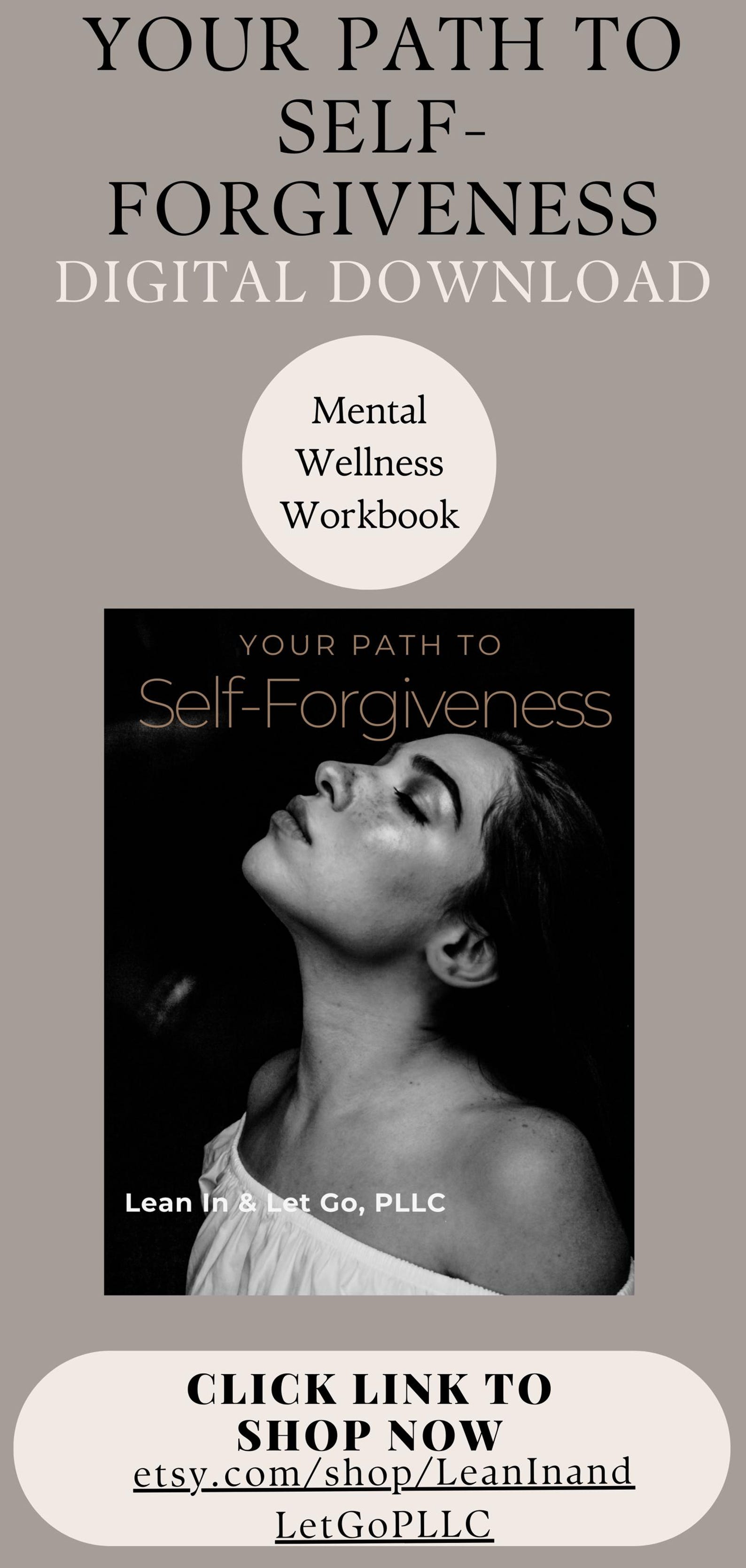 Path to Self-forgiveness Mental Wellness Workbook Printable Planner ...